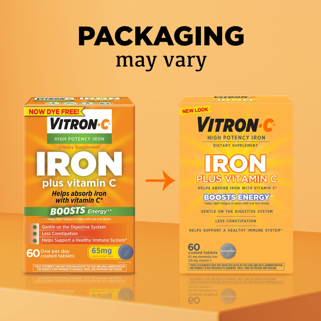 once daily iron with vitamin C
