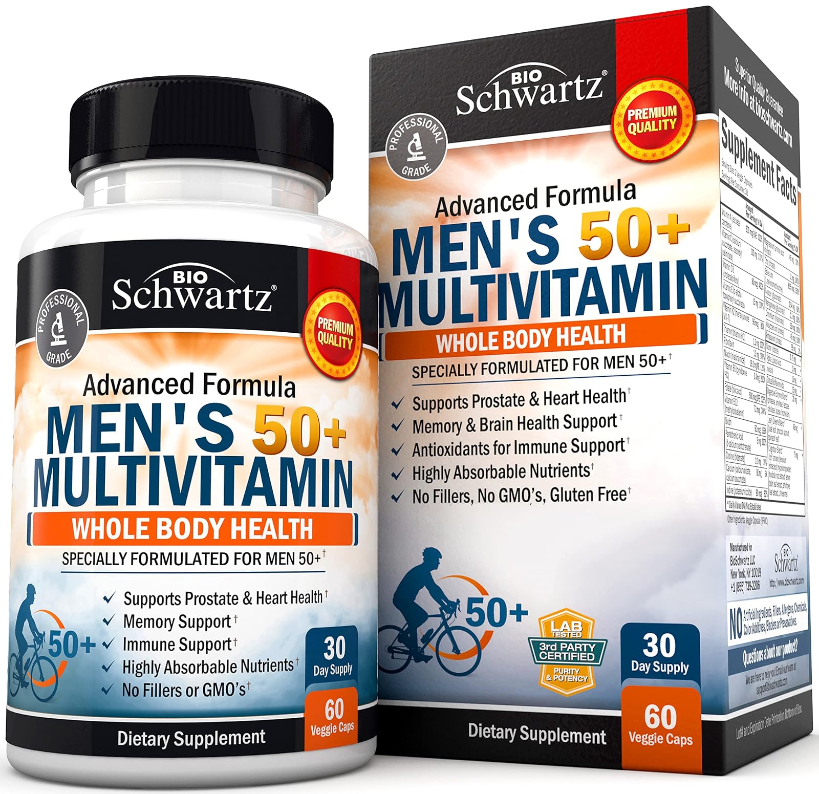 Once Daily multivitamin for men 50+