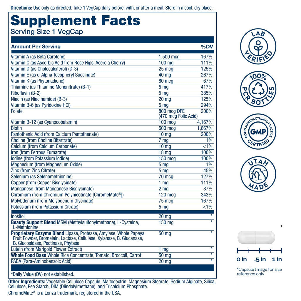 once daily multivitamins with iron