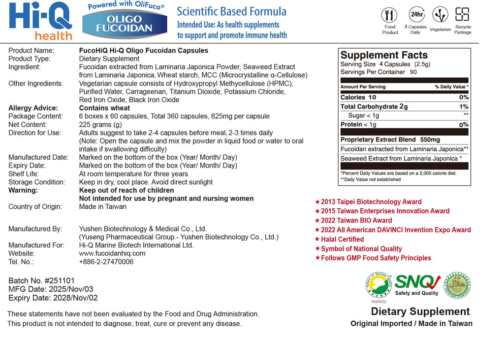 ONCOFUCO Oligo Fucoidan for natural wellness