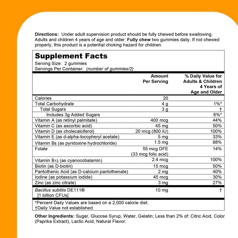 One A Day gummy vitamins for health