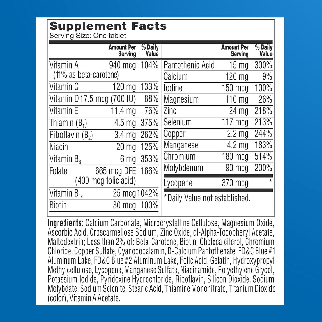 One A Day multivitamin for vitality