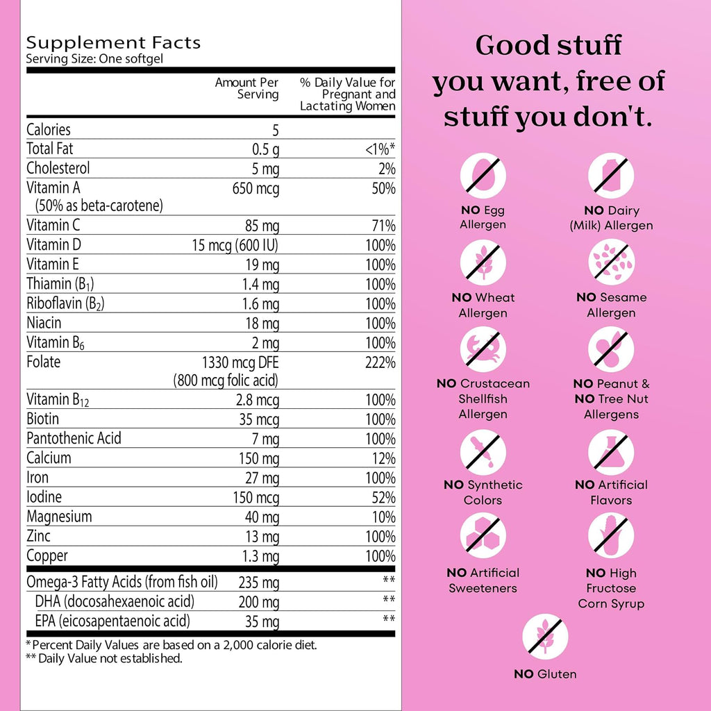 One A Day prenatal multivitamin tablets