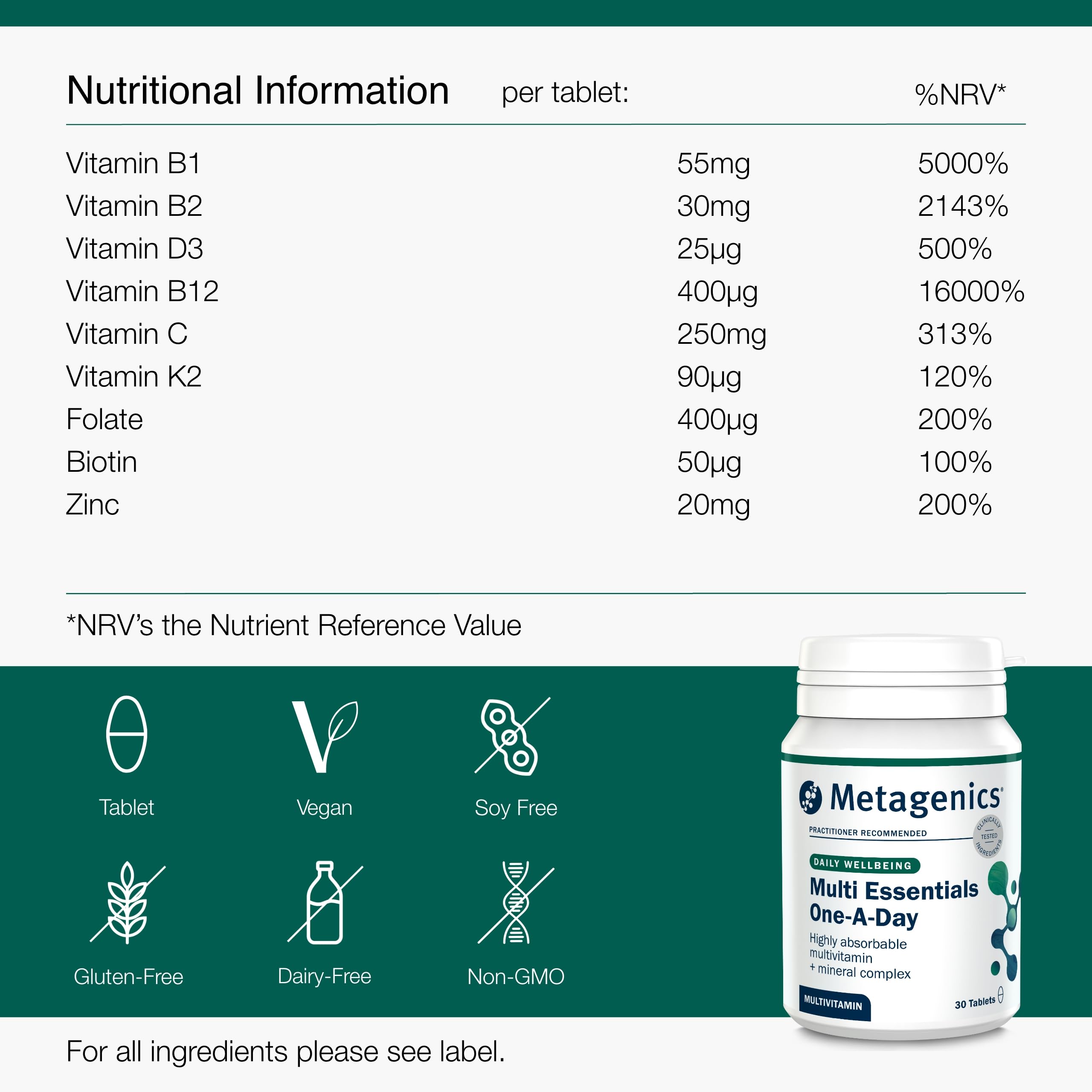 one a day vitamin for busy lifestyles