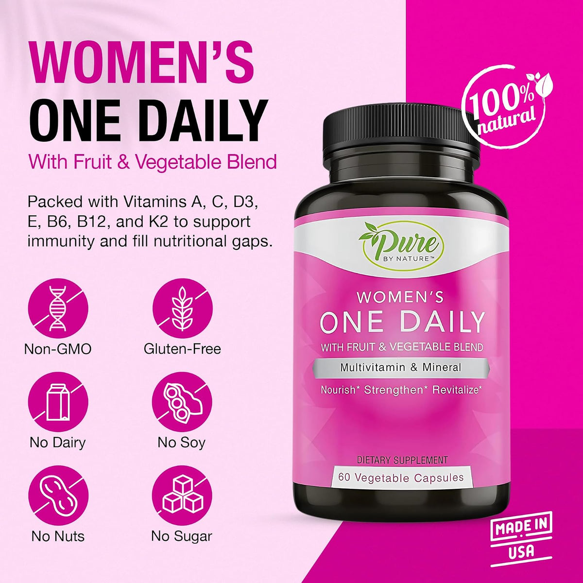 one-daily multivitamin for active women