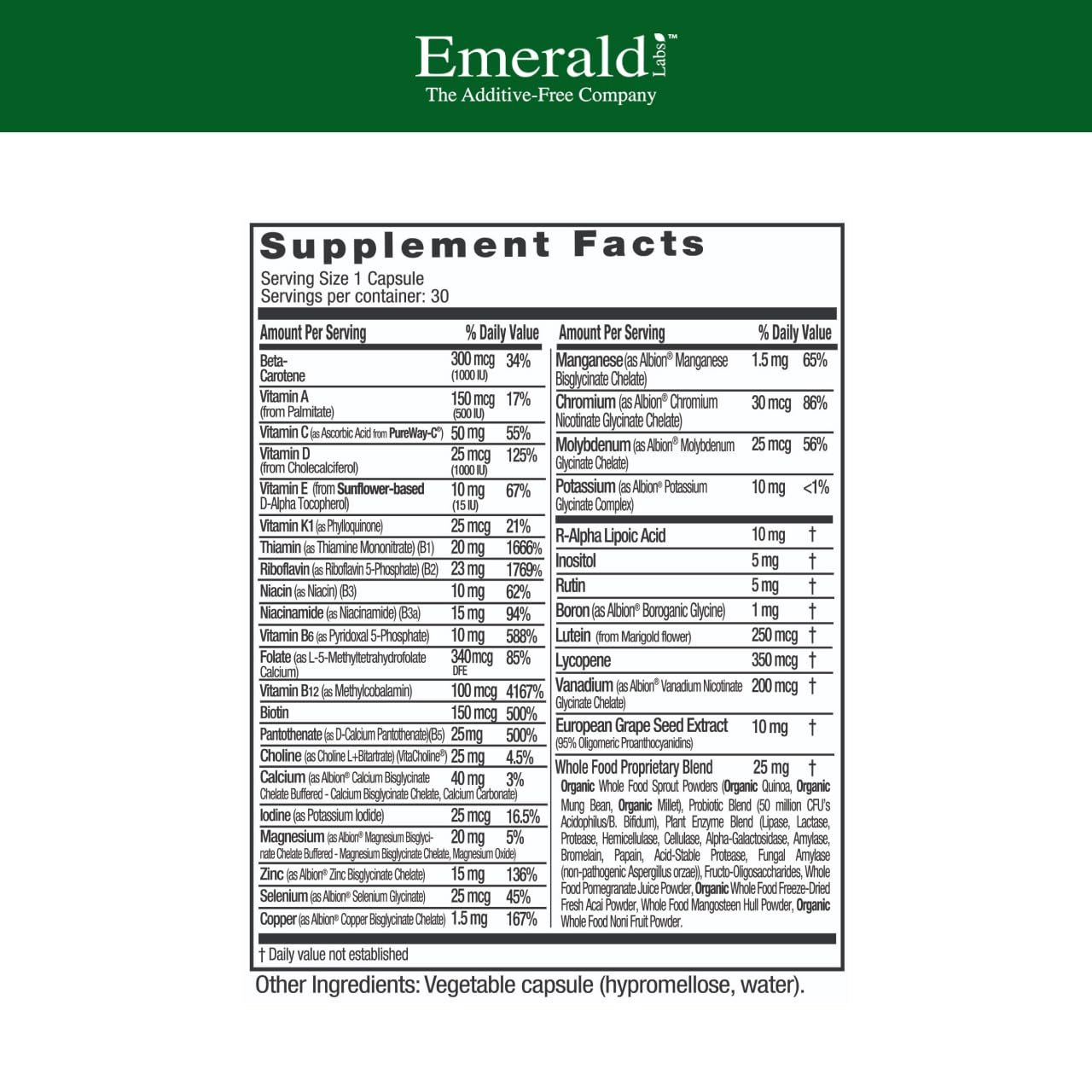 one daily multivitamin for men