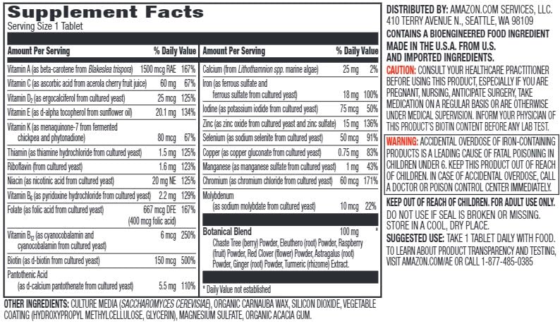 One daily multivitamin for women