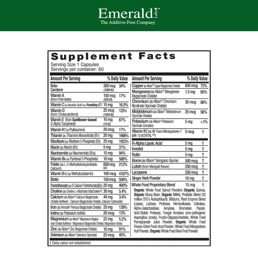 one daily prenatal multivitamin capsules