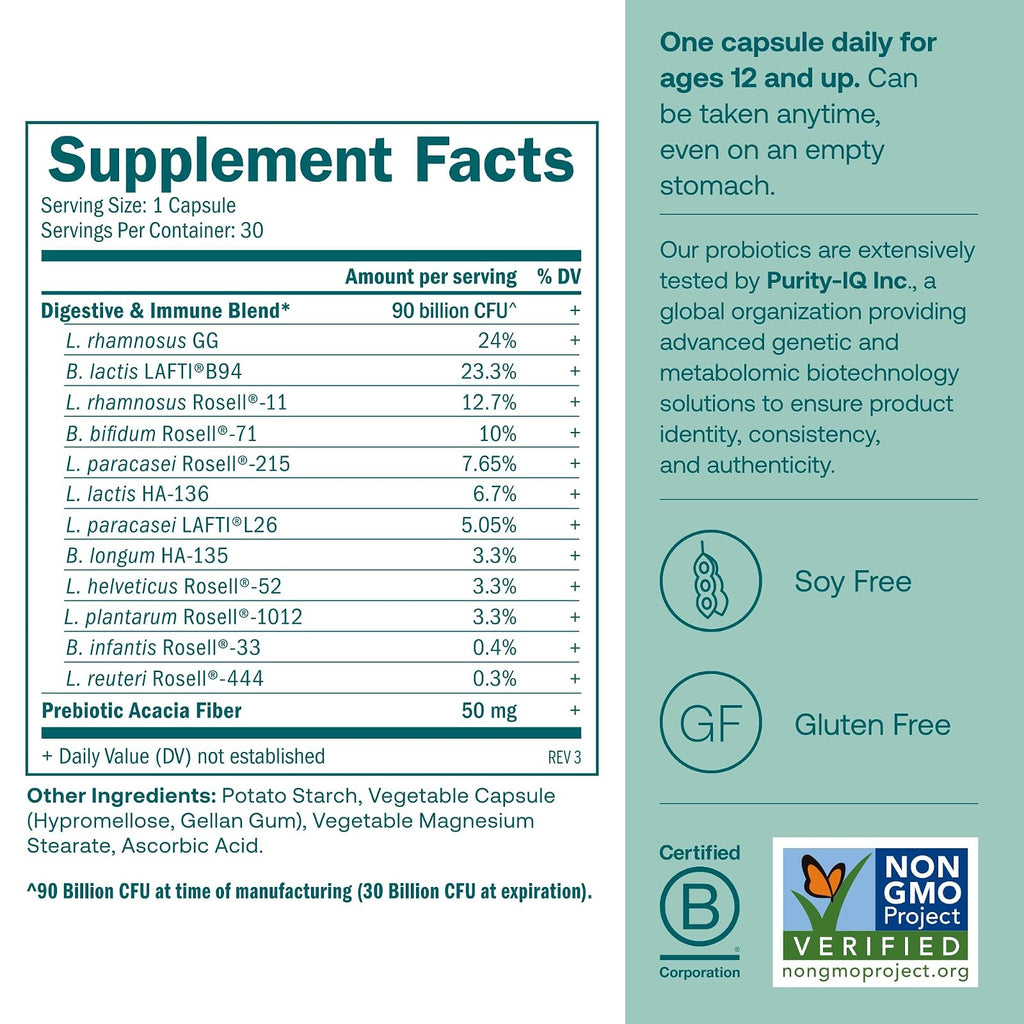 One daily probiotic capsules