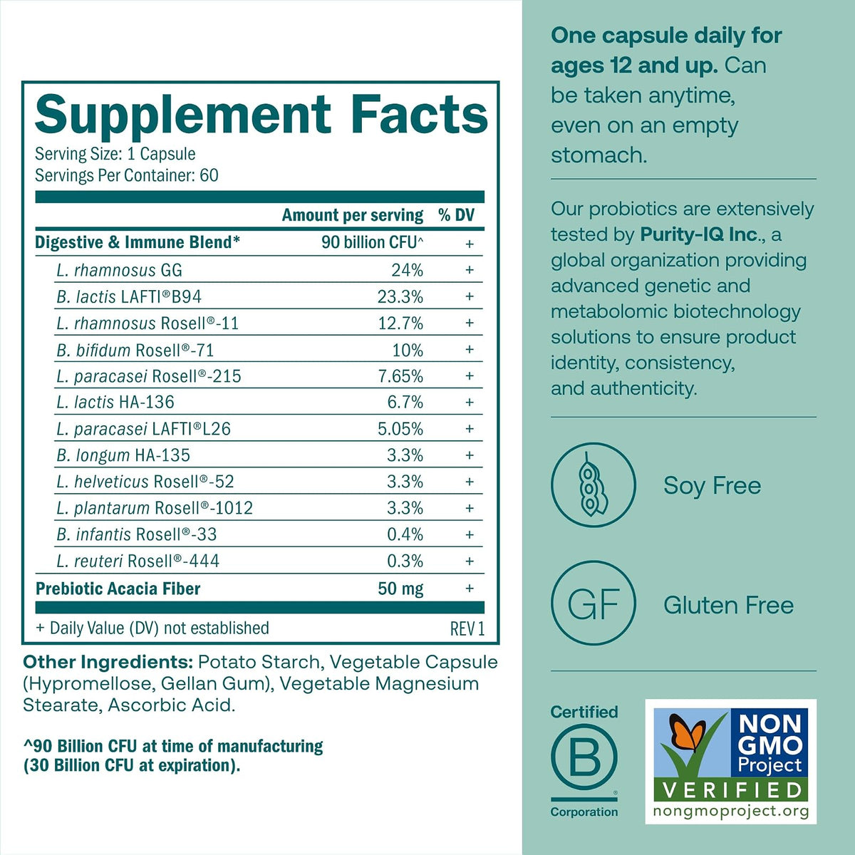 One daily probiotic for women