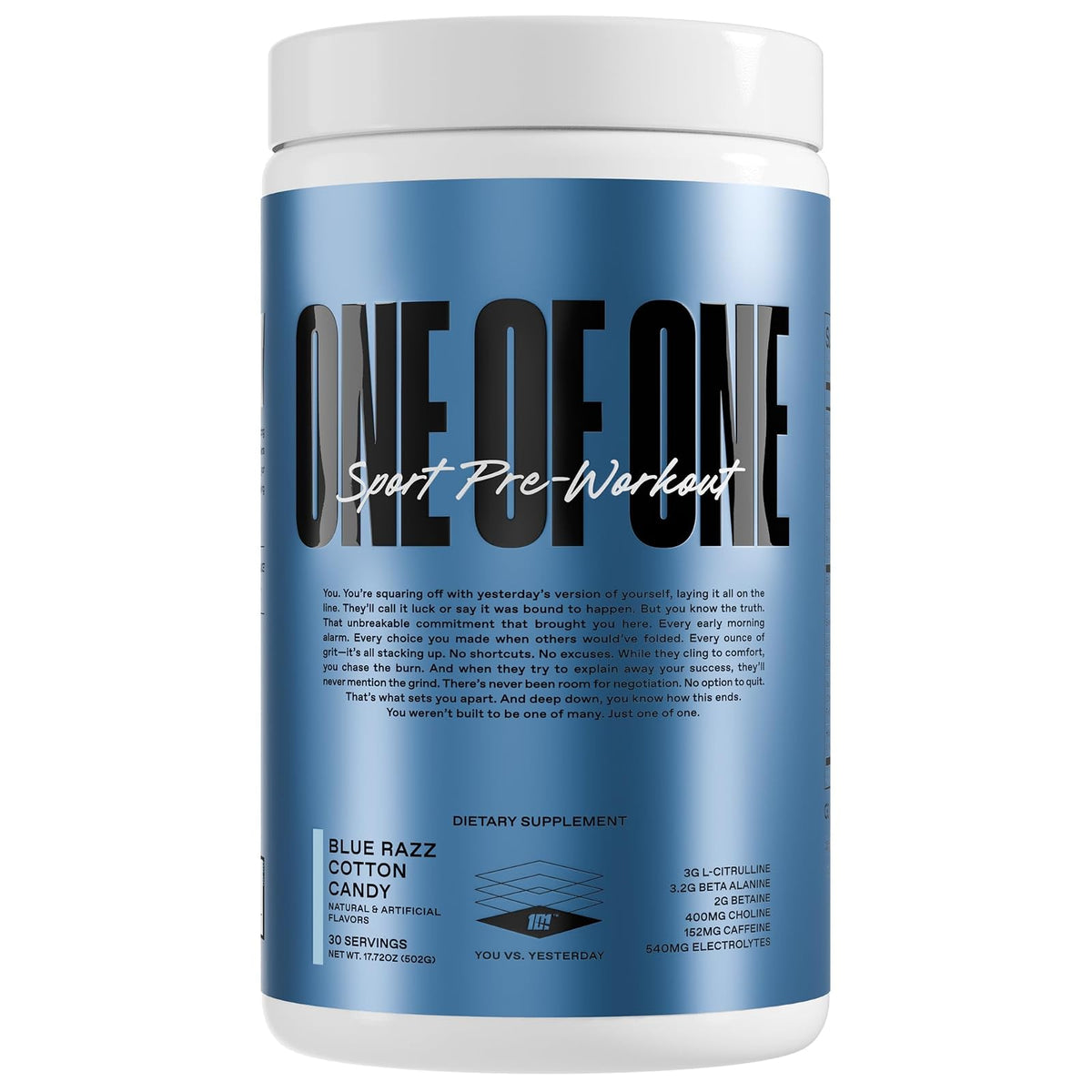 ONE of ONE Pre-Workout Blue Razz