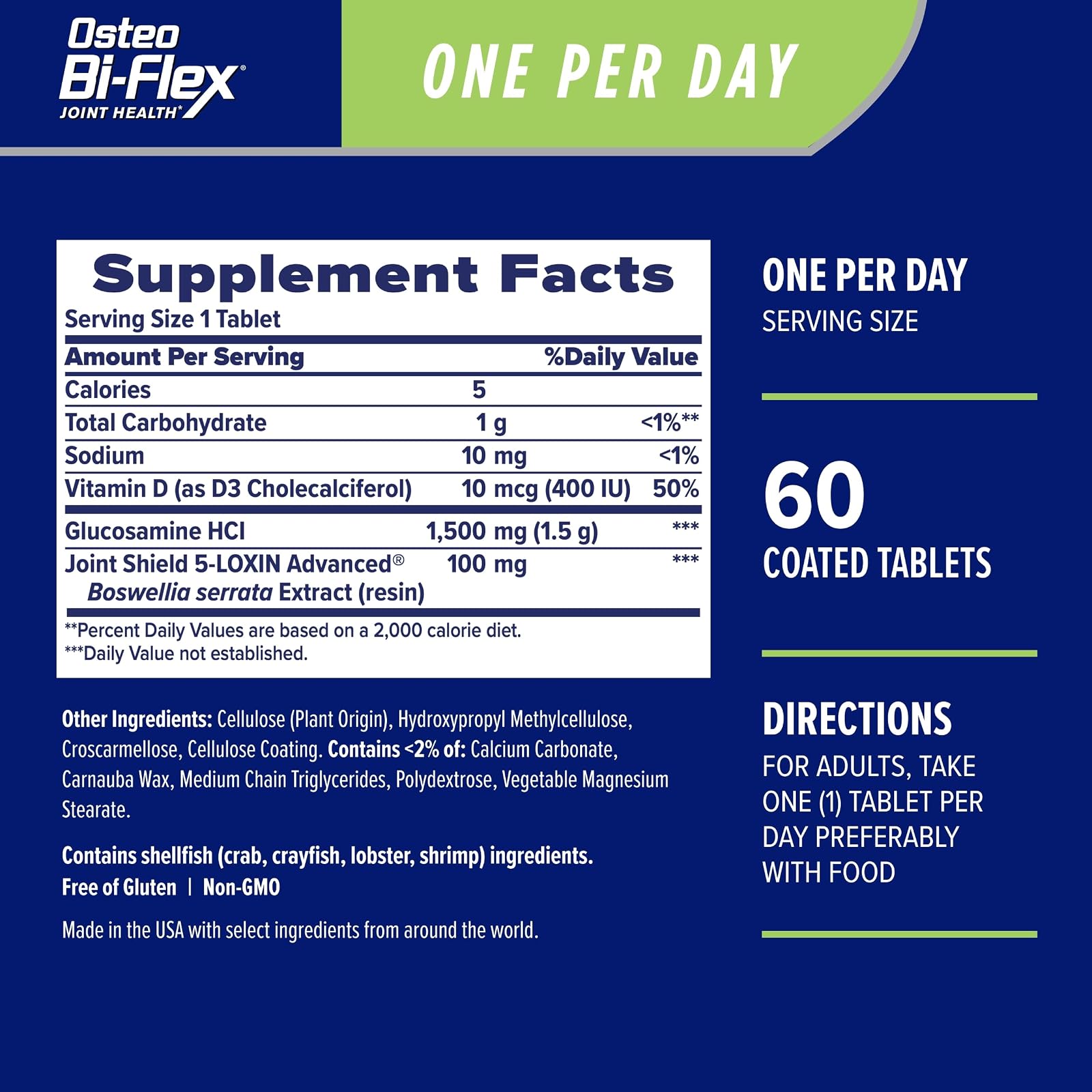 One per day vitamin D tablets