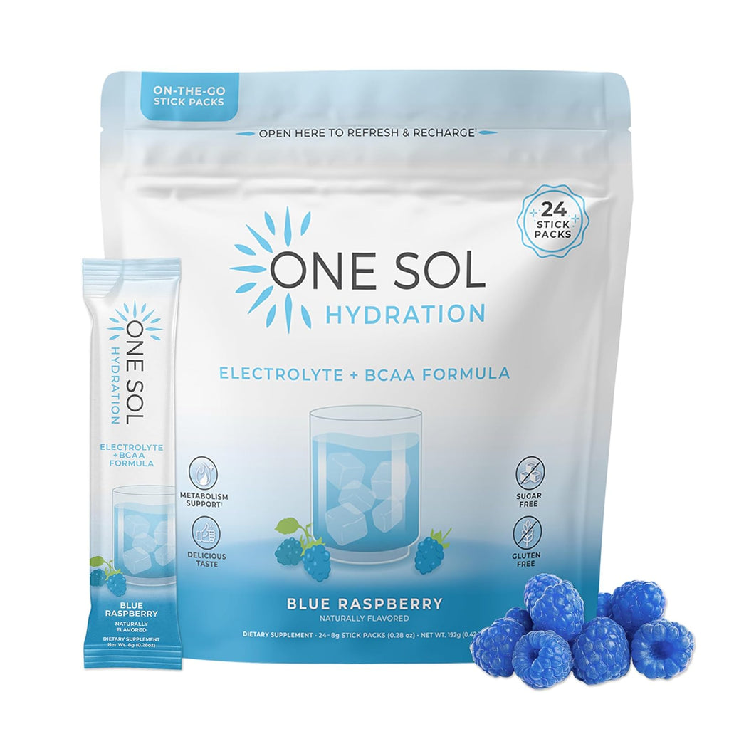 One Sol BCAA blue raspberry flavour