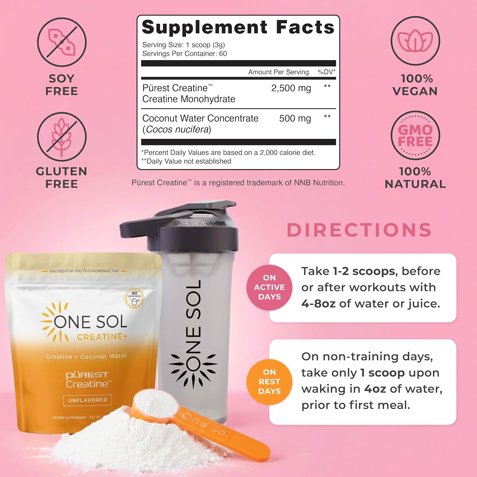 One Sol creatine for enhanced performance