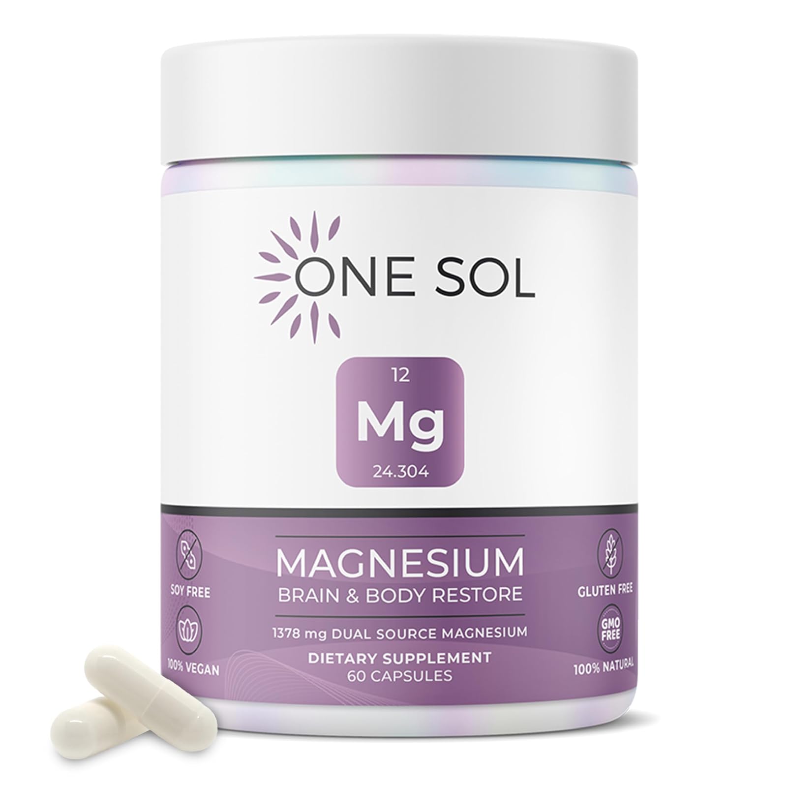 One Sol magnesium bisglycinate capsules