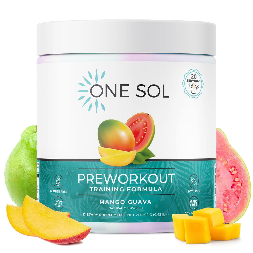 One Sol pre-workout mango guava flavour
