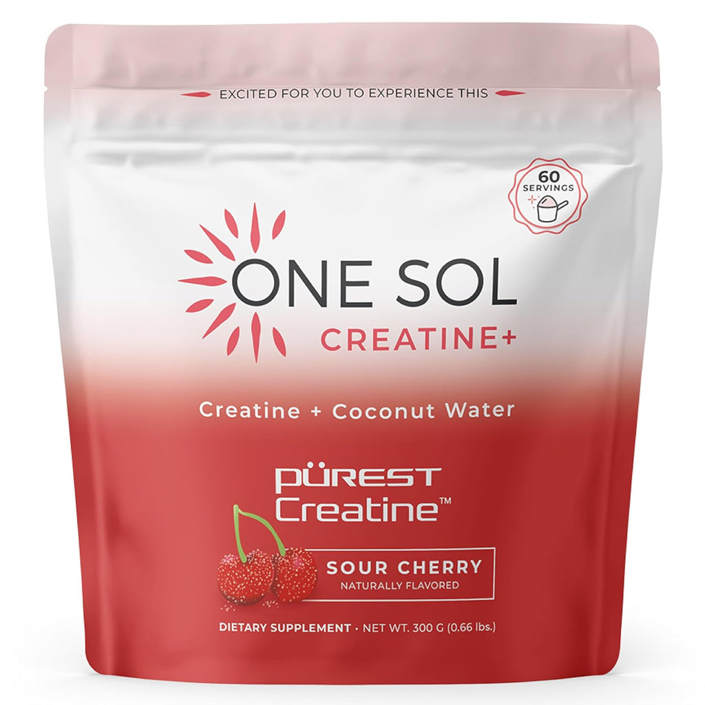 One Sol women's creatine sour cherry