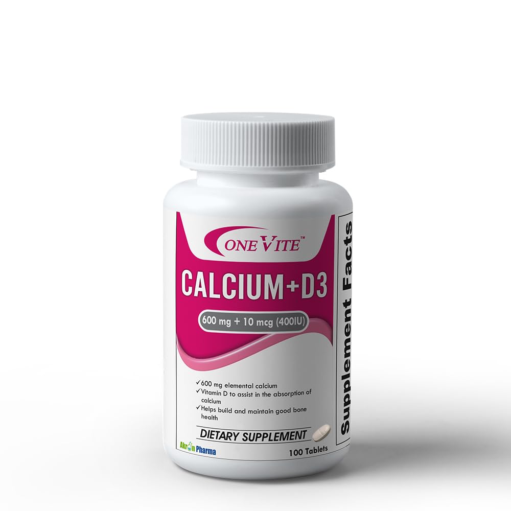 OneVite Calcium 600 mg tablets