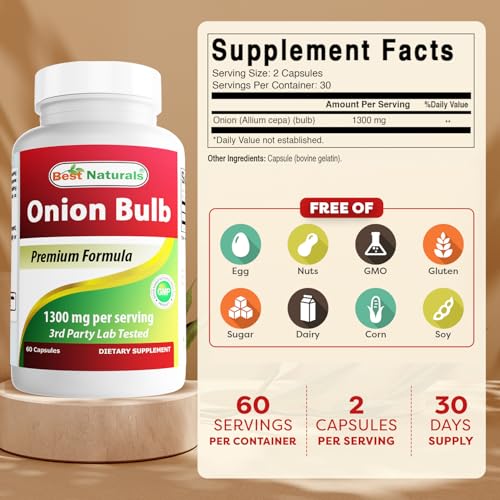 onion bulb health benefits in capsules