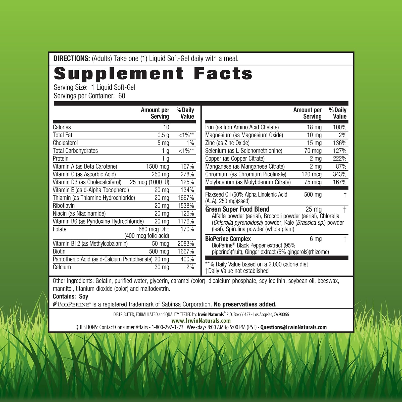 Only One Daily multivitamin for men