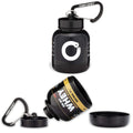OnMyWhey protein powder funnel keychain