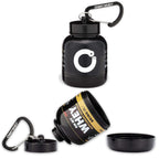 OnMyWhey protein powder funnel keychain