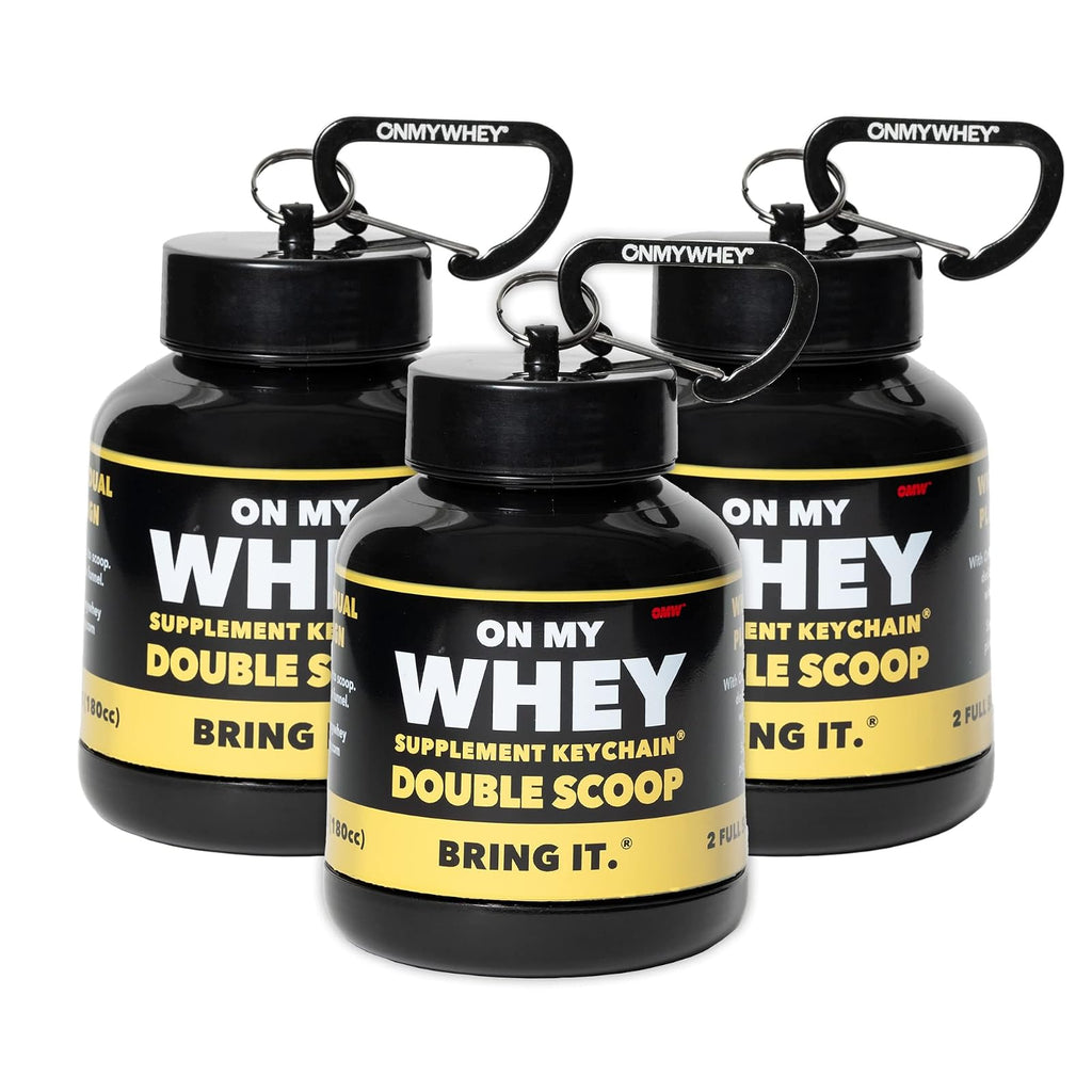 ONMYWHEY whey protein travel bottle