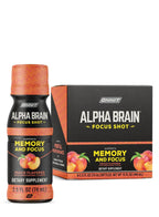 ONNIT Alpha Brain Focus Shot peach flavour