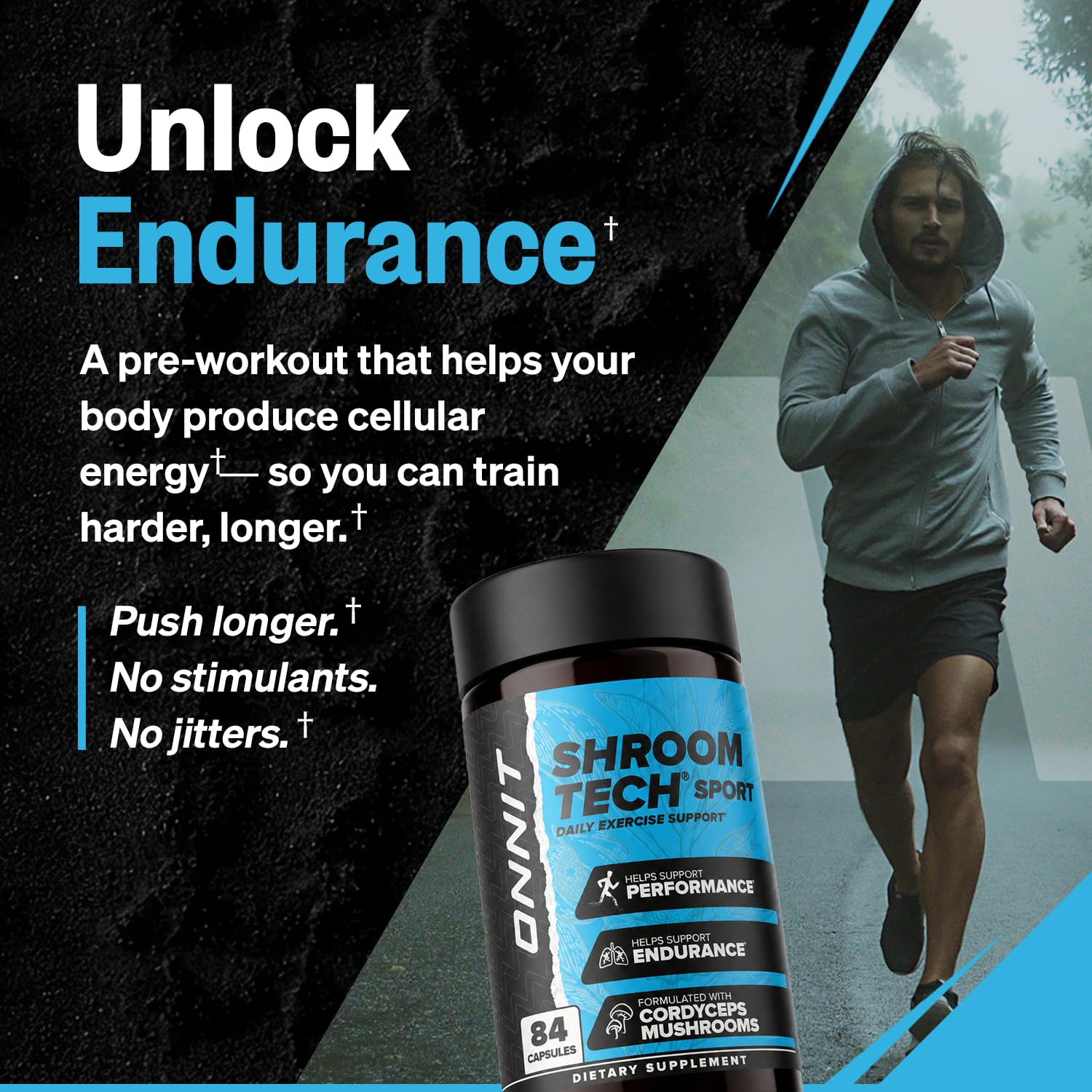 ONNIT cordyceps for endurance support