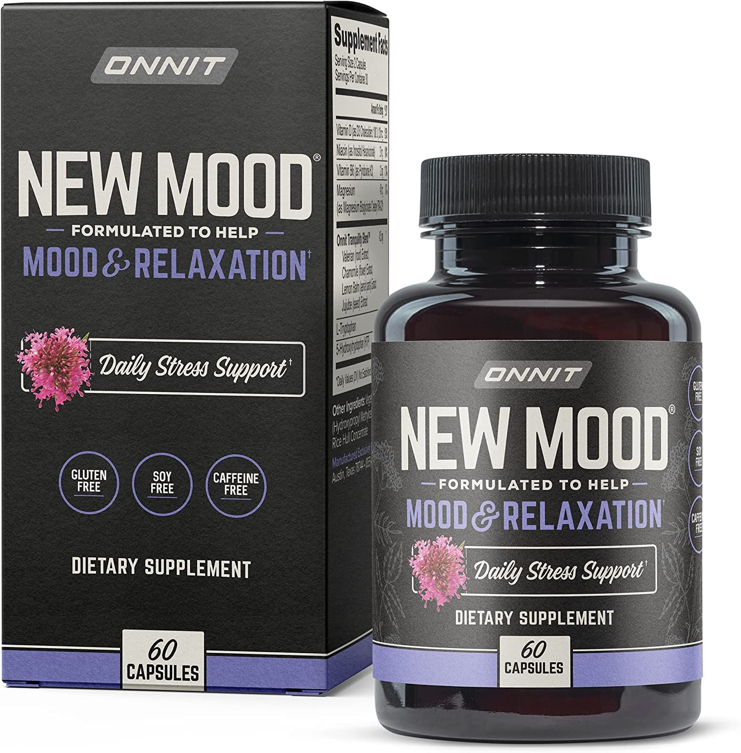Onnit New Mood stress relief capsules