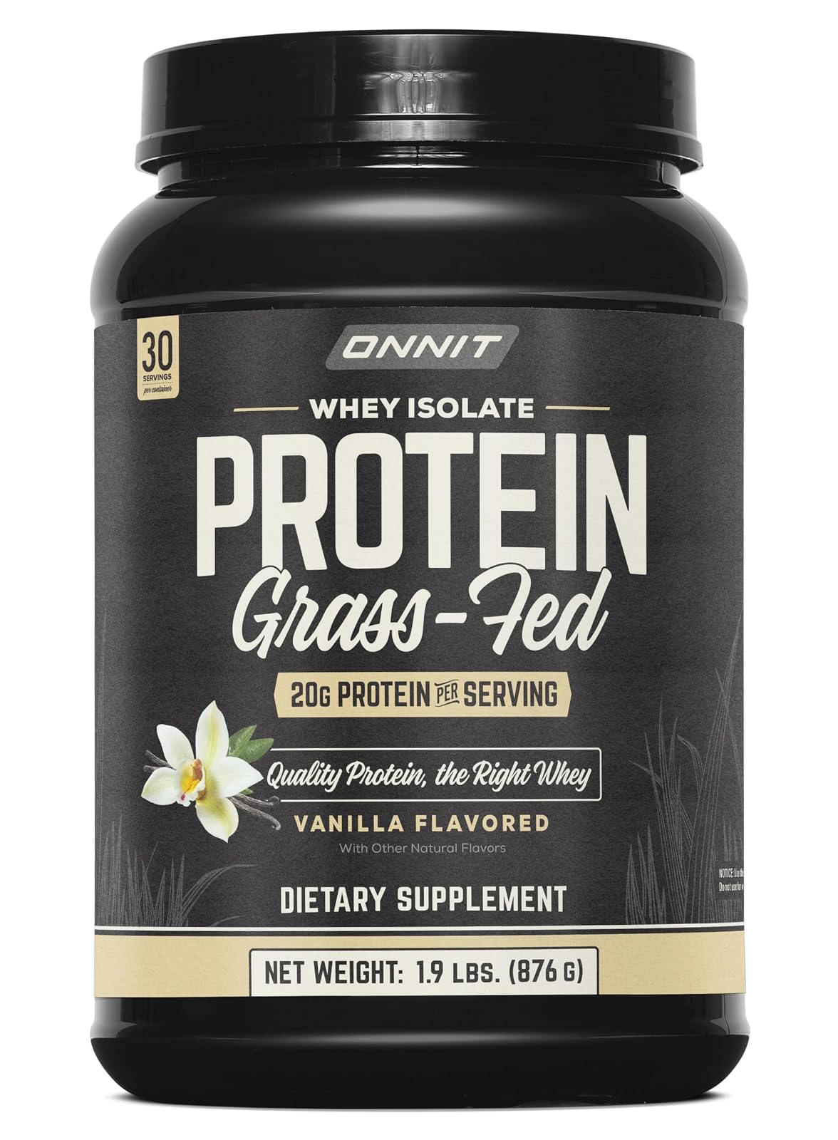 ONNIT whey protein isolate vanilla