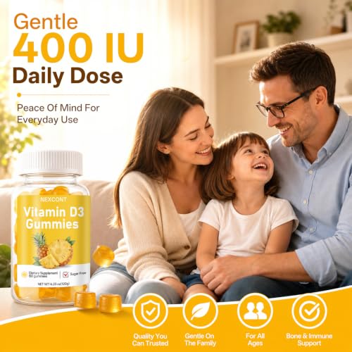 Oopeatol gummies for daily vitamin D intake