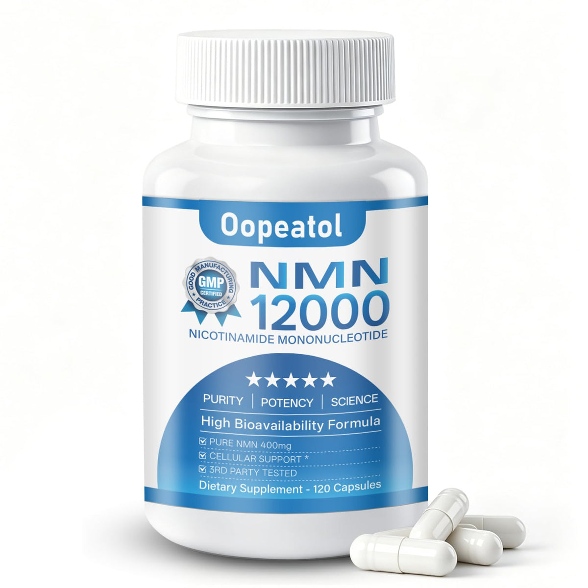 Oopeatol NMN 400 mg capsules