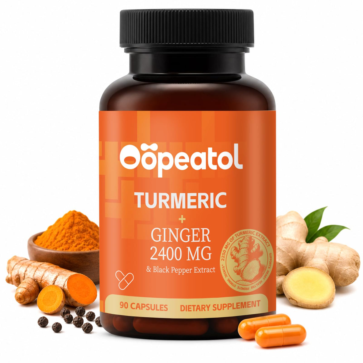Oopeatol turmeric curcumin capsules