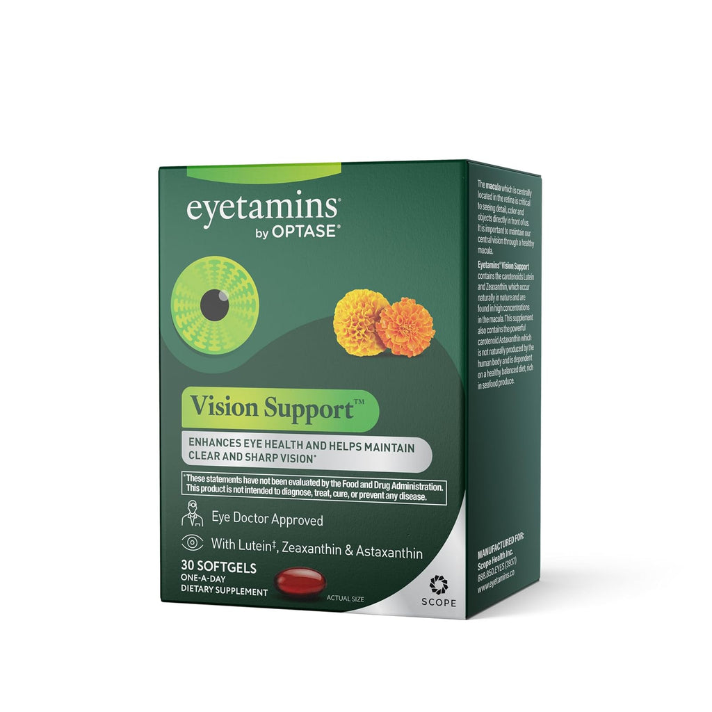 Optase Eyetamins vision support softgels
