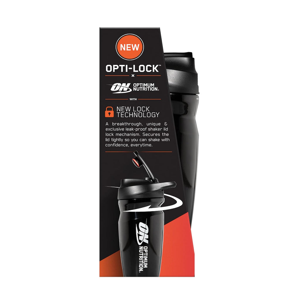 Opti-Lock shaker for energy drinks