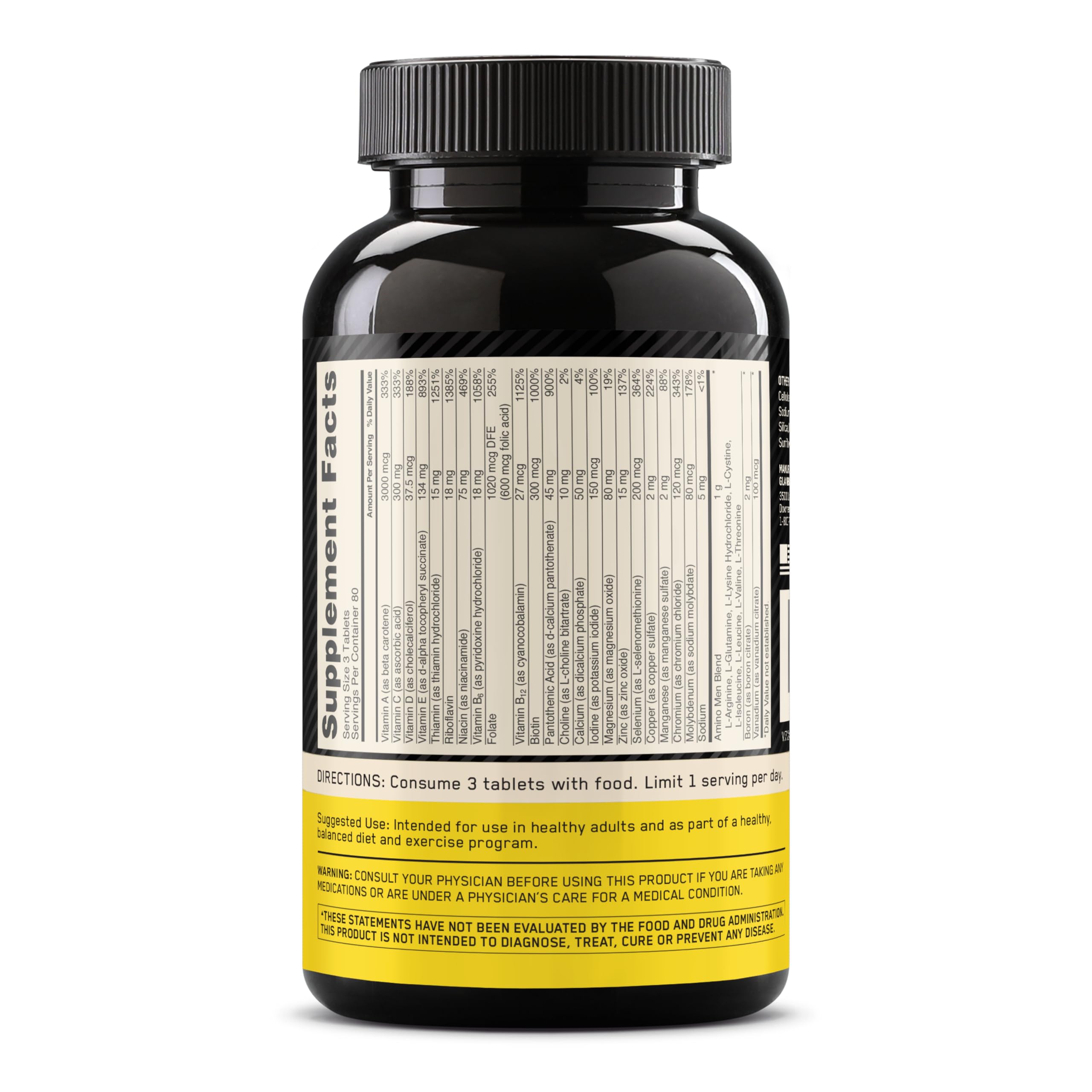Opti-Men supplement for muscle recovery