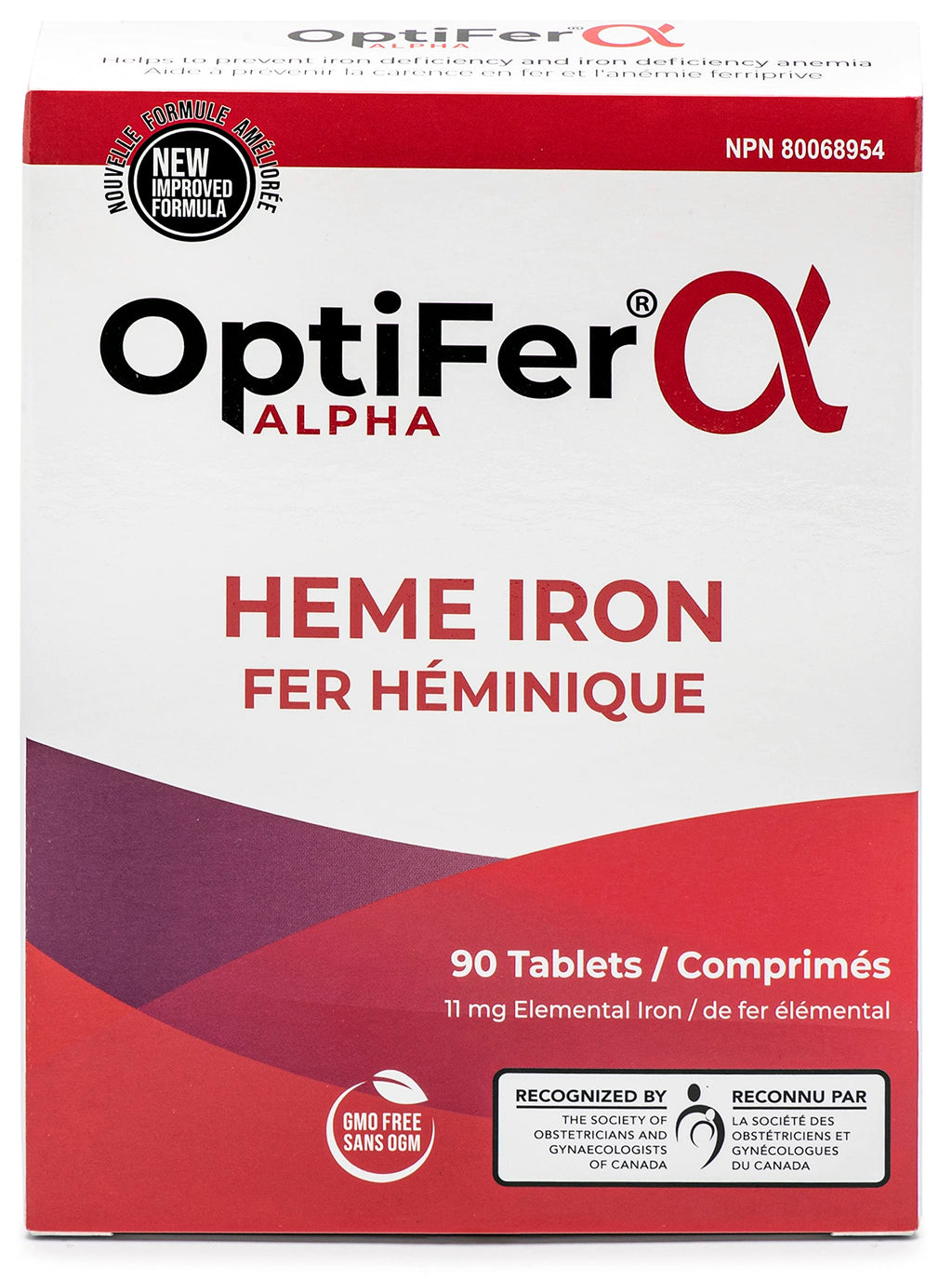 Optifer Alpha iron supplement tablets