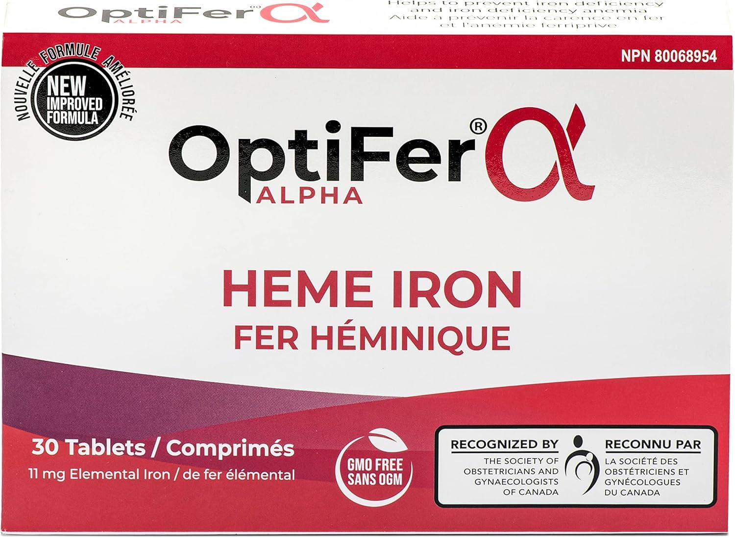 Optifer Alpha iron supplement tablets