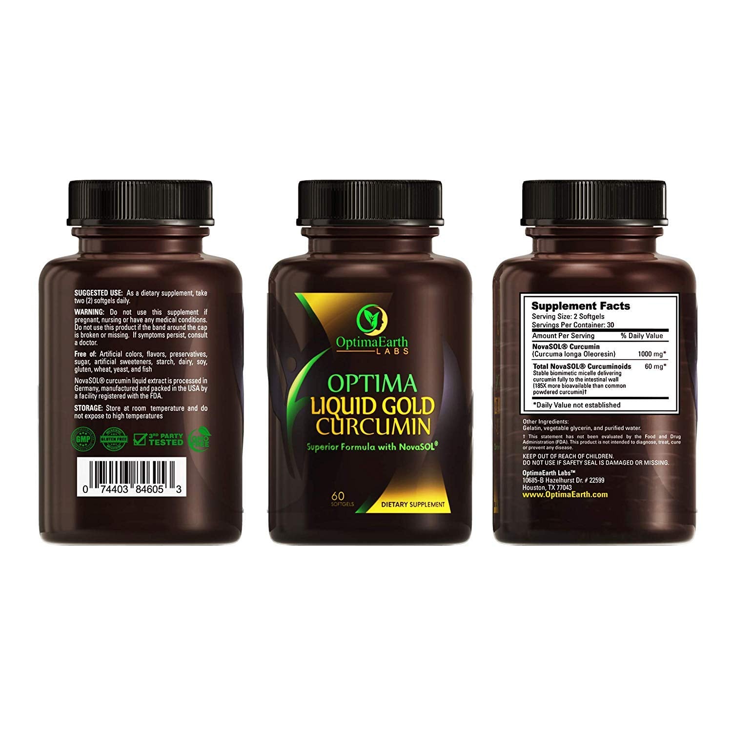 OptimaEarth Liquid Gold curcumin
