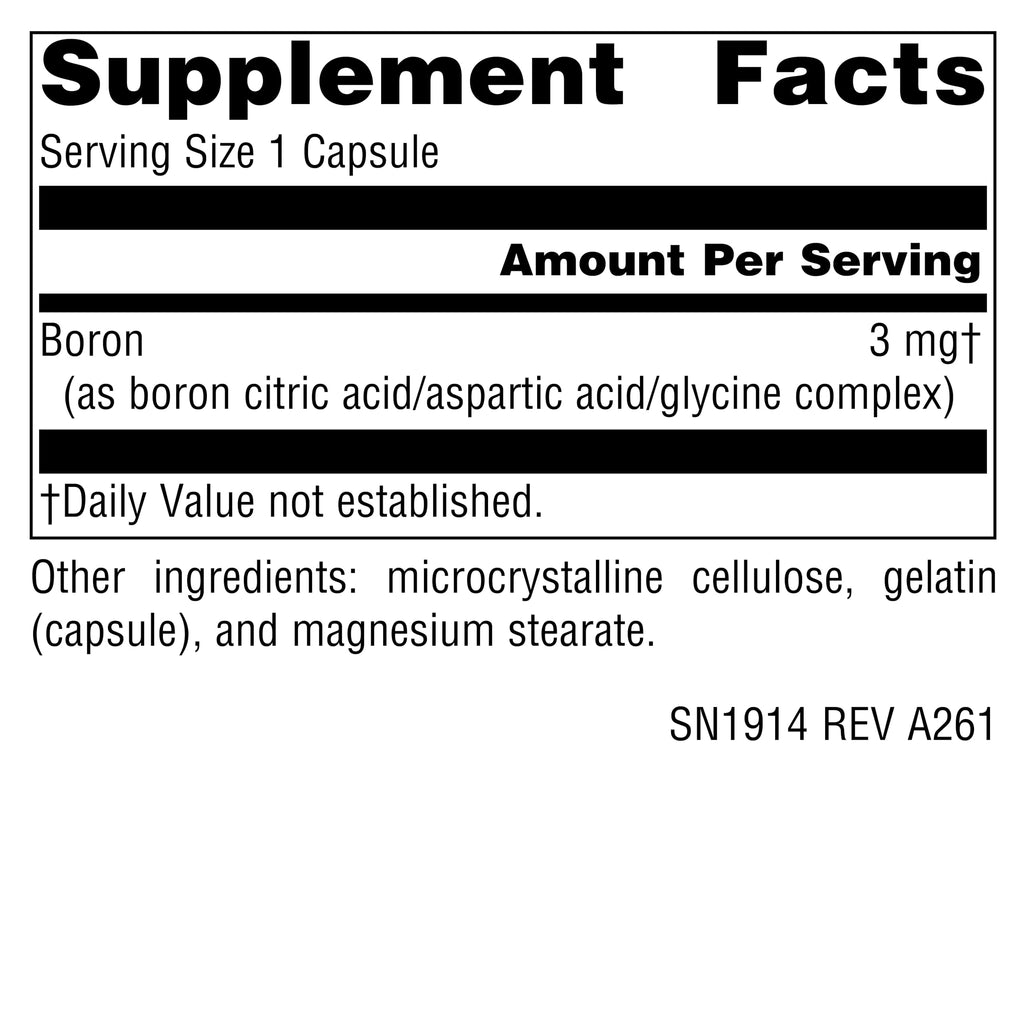 optimal bioavailability boron supplement