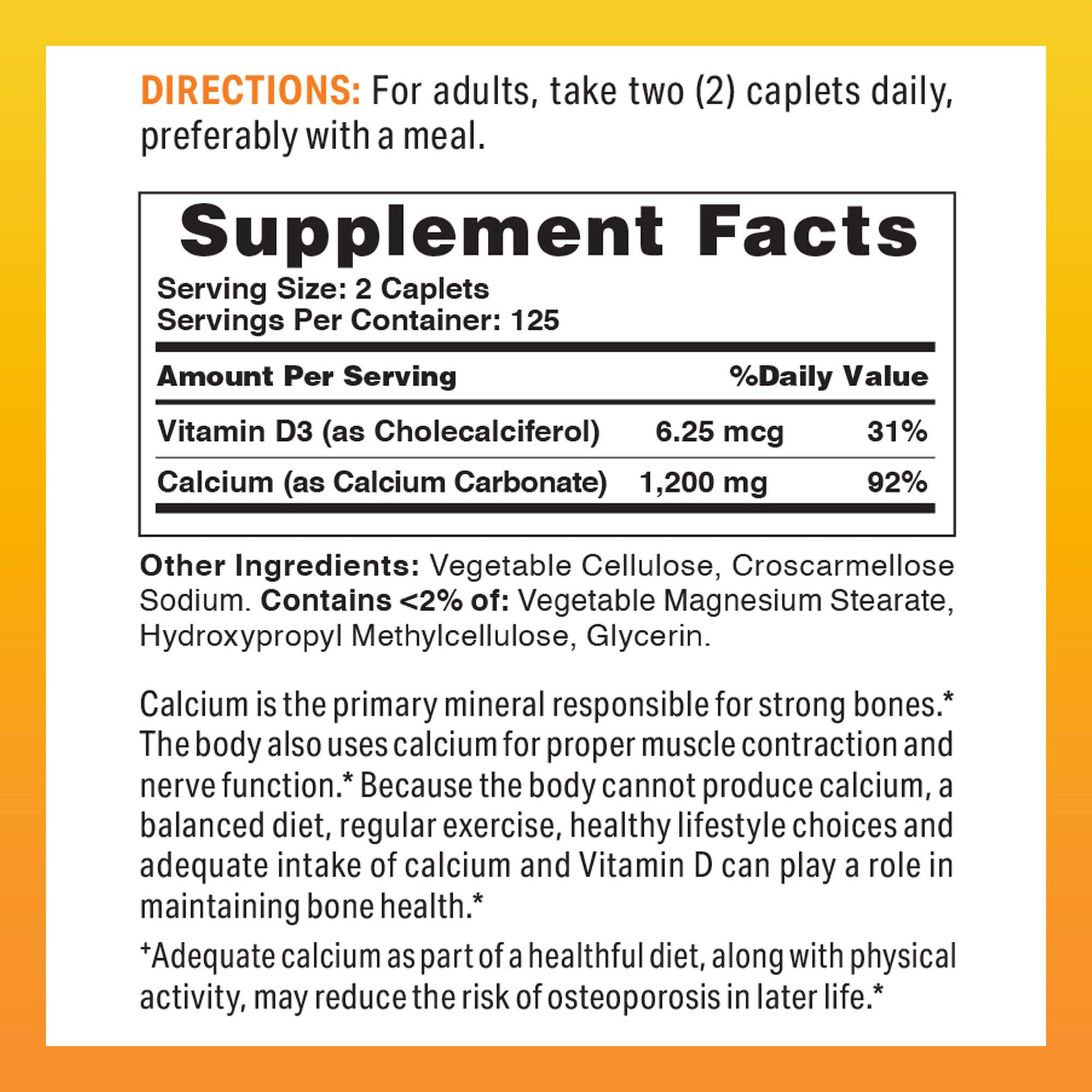 optimal bone health calcium tablets