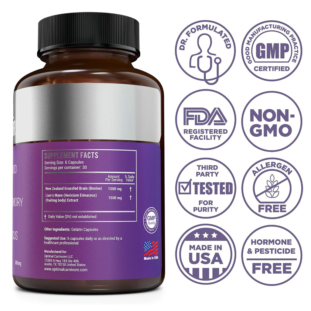 Optimal Carnivore lion's mane capsules