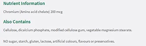 Optimal chromium support for healthy blood sugar