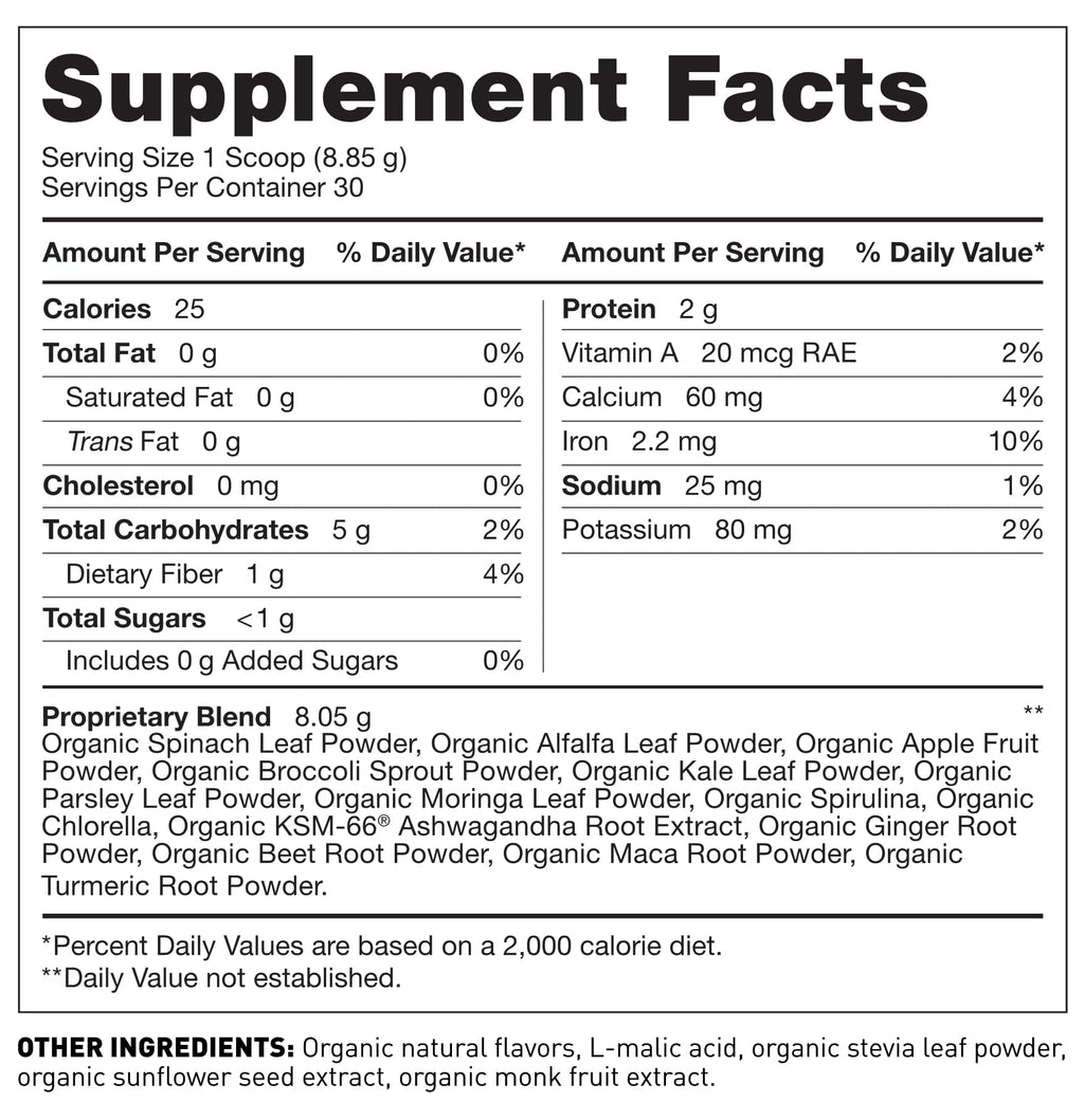 optimal health blended supplements