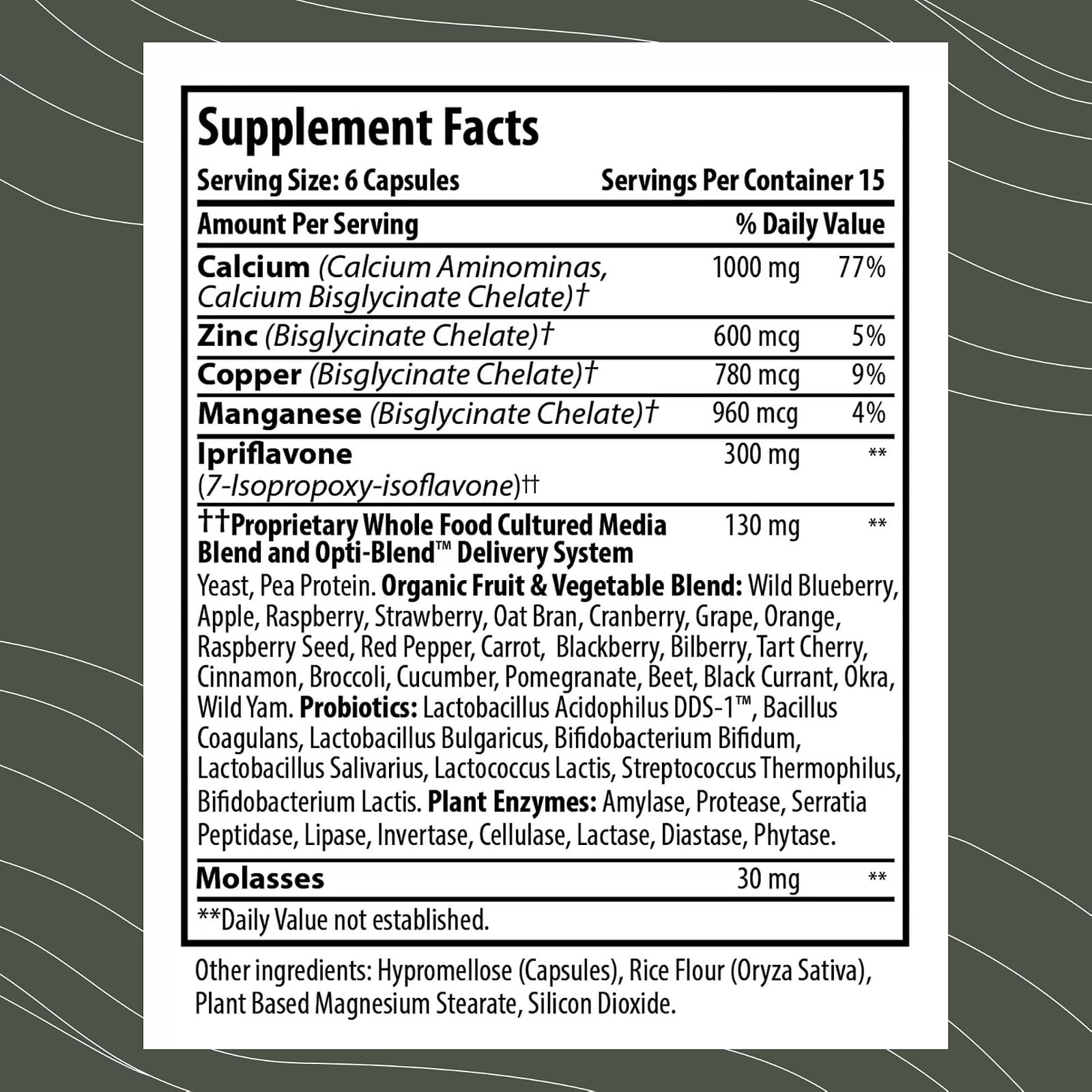 Optimal Health Systems calcium capsules