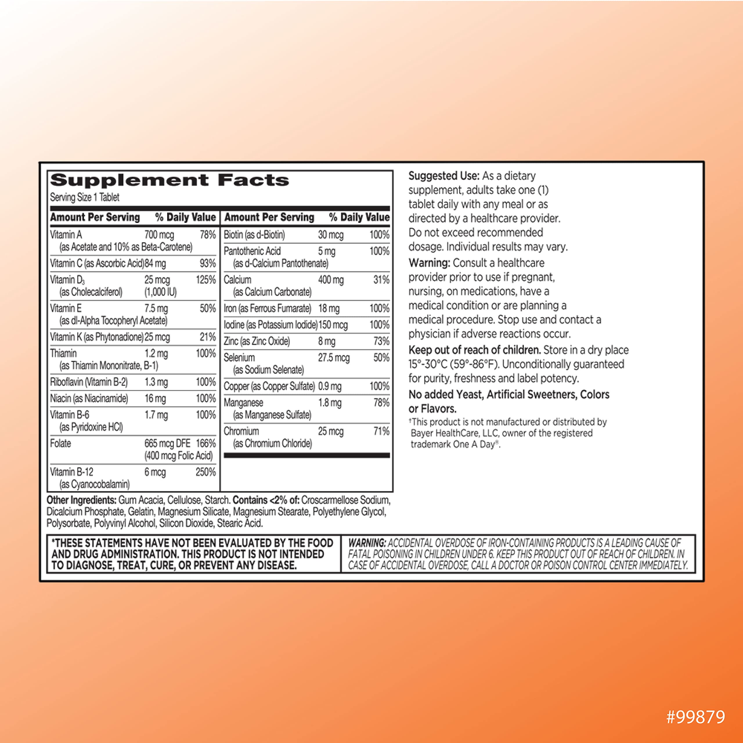 optimal health vitamin tablets for women