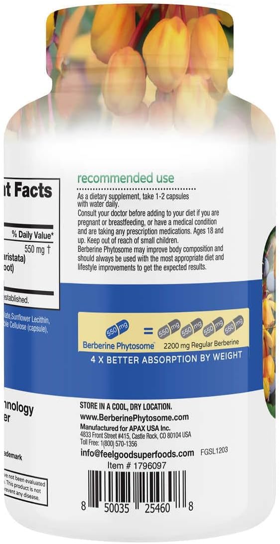 optimal health with berberine phytosome
