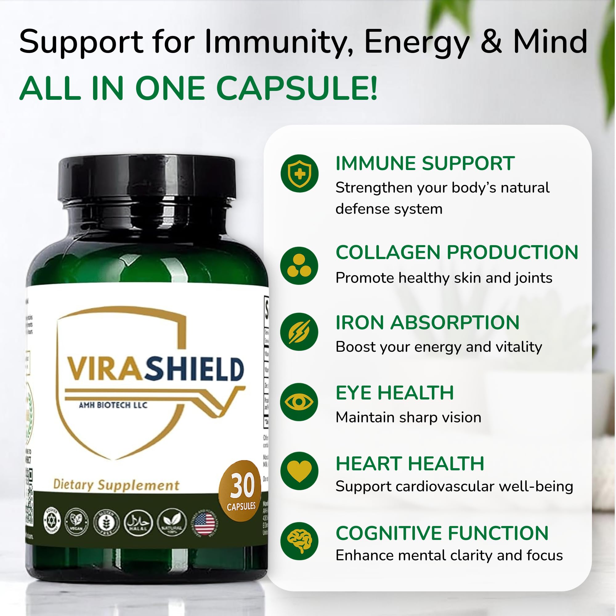 optimal health with blended vitamin capsules