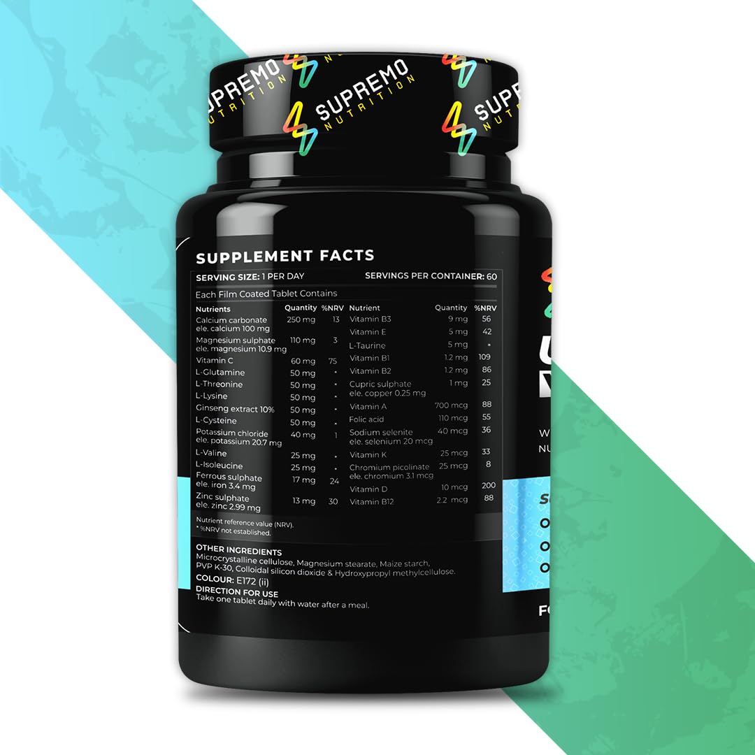 Optimal health with blended vitamin tablets